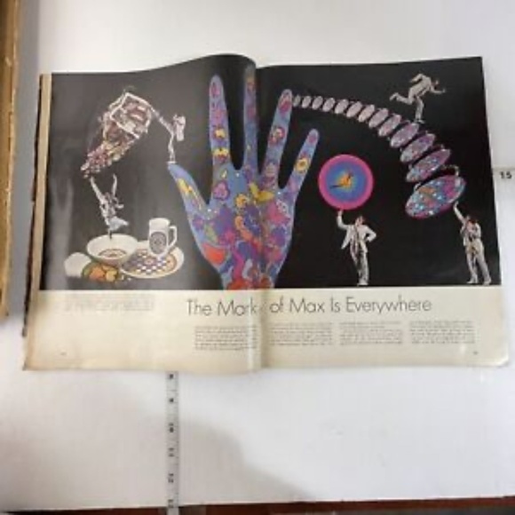 Peter Max | Other | Vintage Life Magazine September 5 969 Peter Max ...
